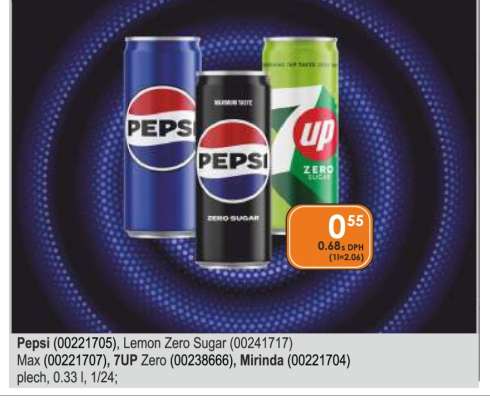 PEPSI akcia ᐅ Dnes od ️ 0,55